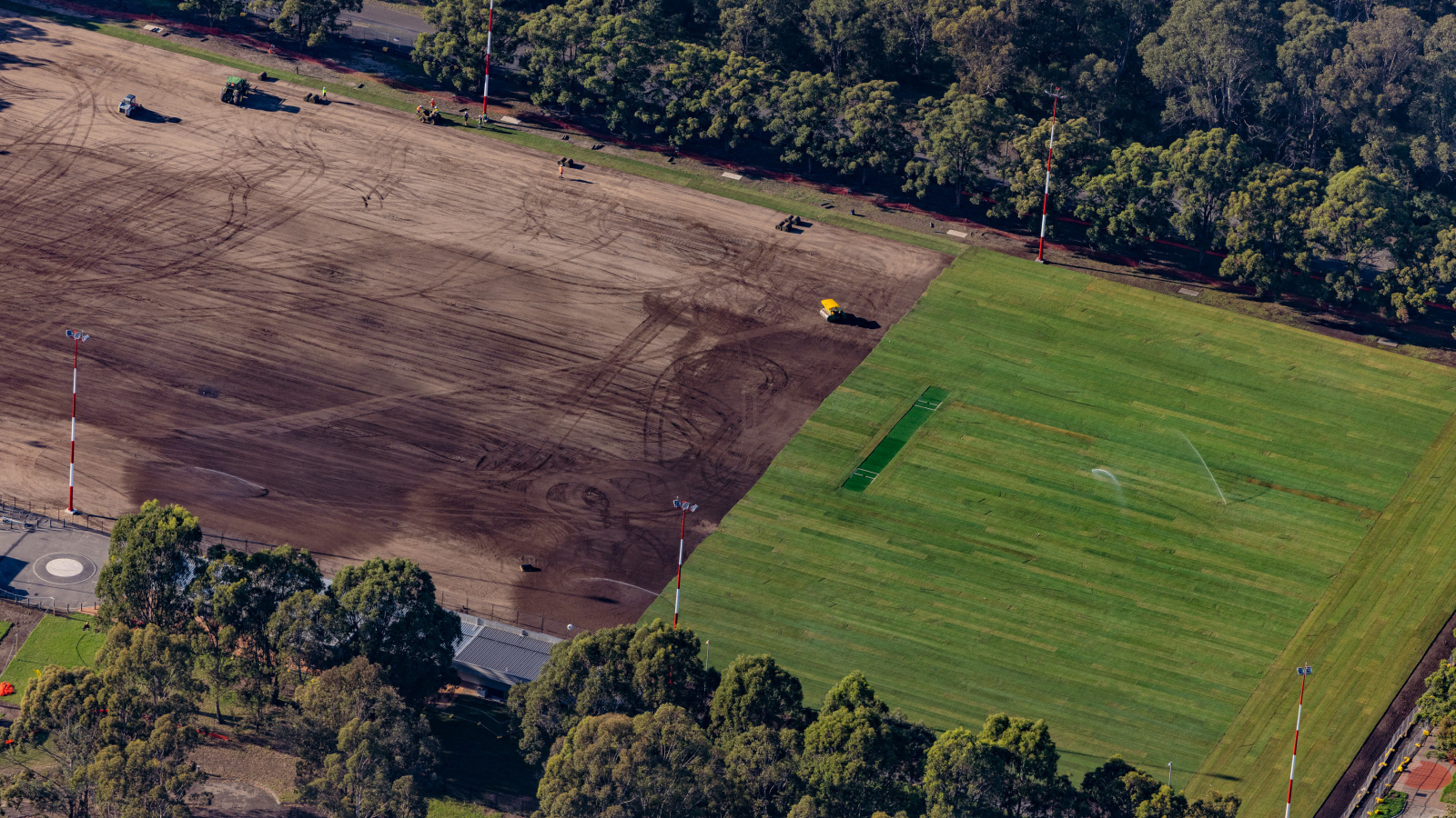 Leathwood | The Crest sporting fields turf install